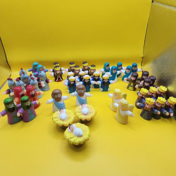 Toys | 47 Nativity Finger Puppets Childrens Story Telling Religious Lot ...